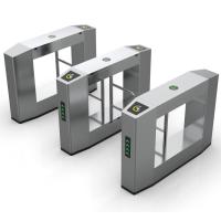 China Stainless Steel Fingerprint Turnstile Gate Anti Collision With IC/ID Card Reader for sale