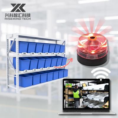 China BT23 Wireless Pick-to-Light Label Guide Light with Red LED Flashing Indicator and Built-in Buzzer for Warehouse Picking for sale
