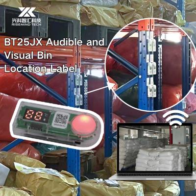 China BT25F2  Wireless Pick-to-Light Label Guide Light with Red LED Flashing Indicator and Built-in Buzzer for Warehouse Picking（Light Control Version） for sale