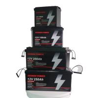 China Deep Cycle 12v Lifepo4 Battery 100Ah Rechargeable 12v Lithium Ion Solar Battery for sale