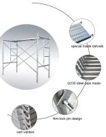 China Q235 Metallic Steel Scaffolding Type Frame H-Frame System  Construction Sales for sale