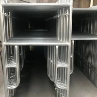 China Pre Galvanized Steel Tubular Frame Scaffold Main Frame Scaffolding Q235 for sale