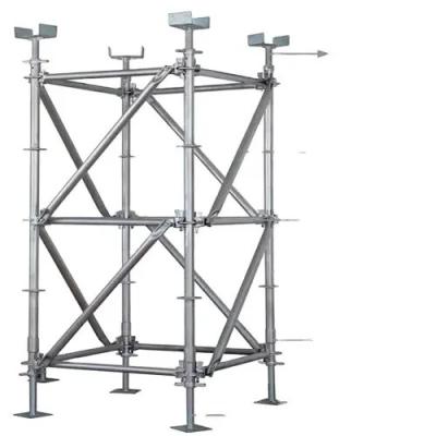 China High-Load Ringlock System Scaffolding 48.3mm Diameter Horizontal Load Capacity ≥15KN for sale