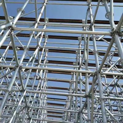 China Double-locking Joints Ringlock System Scaffolding Hot-dip Galvanized with 2 Years for sale