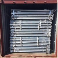 China HDG Surface Treatment Adjustable Height Steel Props For Construction for sale