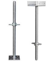 China Q235 Electro Galvanized Steel Scaffolding Adjustable Base Jack HDG Surface Treatment for sale