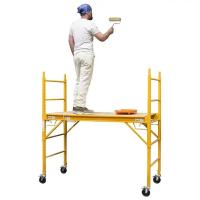 China Telescopic Andamio Indoor Metal Portable Baker Scaffolding With Adjustable Casters for sale