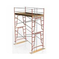 China Q235 Steel / Spray Plastic Frame System Scaffolding Adaptadores De Arpas for sale