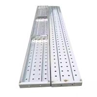 China Pre-galvanized Scaffolding Plank Q195 Material Anti-slip Surface Treatment Heavy Duty Durable Construction Platform for sale