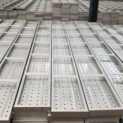 China Pre-galvanized Scaffolding Plank Q195 Material Anti-slip Surface Treatment Heavy Duty Durable Construction Platform for sale