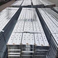 China Pre Galvanized Steel Scaffolding Plank Hooked Walk Board Metal Scaffolding Catwalk Plank for sale