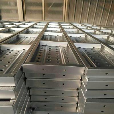 China Customized Length Steel Scaffolding Plank With Galvanized Surface Finish for sale