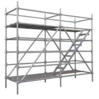 China Q235 Steel Frame System Scaffolding for Heavy Loads and Durability for sale