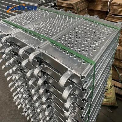 China China Scaffolding System Planks Contruction Equipment Tools BS1139 210mm 240mm Metal Steel Board for sale