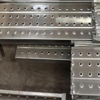 China Construction Galvanized Scaffolding Boards Walking Platform Q195 Metal Deck Steel Plank for sale