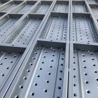 China Easy Scaffolding BS1139 Europe American Galvanized Walk Board With Hook Metal Steel Deck Planks for sale