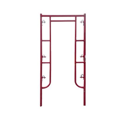 China Narrow Frame Canada Lock Galvanized Steel Walk Through Scaffolding for sale