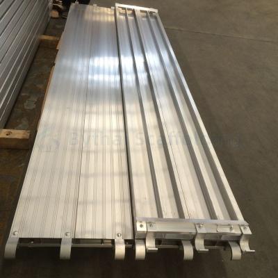 China 2026 Non-slip Surface 48.26cm Aluminum Platform Plank With Hook For Construction for sale