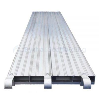 China 6061 6082 Metal Scaffolding Board Aluminum Plank Durable and Anti-Slip for South America for sale