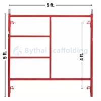 China Wholesale Q195 SNAP LOCK Strength Non-Slip Surface Powder Coated Scaffolding Mason Frame for Sale for sale