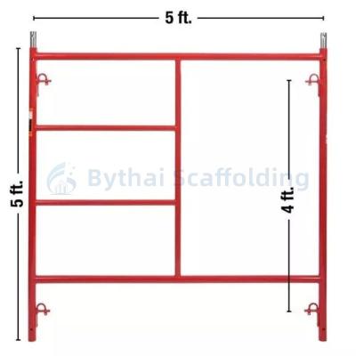 China Wholesale Q195 SNAP LOCK Strength Non-Slip Surface Powder Coated Scaffolding Mason Frame for Sale for sale