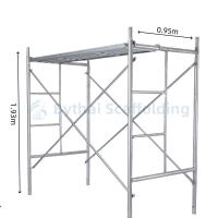 China Painted Q235 Full Set Mason Frame Steel Scaffold with Gravity Lock OEM Service for sale