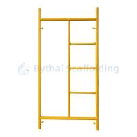 China Layher Scaffold System Q355 HDG Walk Thru Frame for High Rise Projects for sale