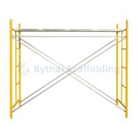 China Layher Scaffold System Q355 HDG Walk Thru Frame for High Rise Projects for sale