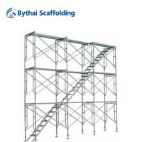 China Safety Pre-Galvanized Ladder Frame Scaffolding From Meets Certification Standards for sale