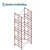 China Safety Pre-Galvanized Ladder Frame Scaffolding From Meets Certification Standards for sale
