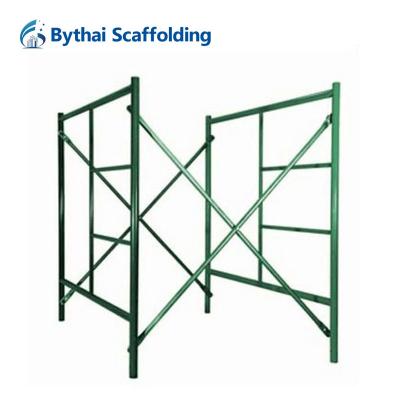 China Convenient Snap-On Lock OEM Steel H Frame Scaffolding With High Flexibility Screw Jack Component for sale