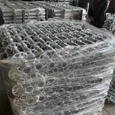 China HDG Q355 48.3mm 3m EN12811 Certified Wedge Tubular Ringlock Scaffolding 8mm Ring Thickness for sale