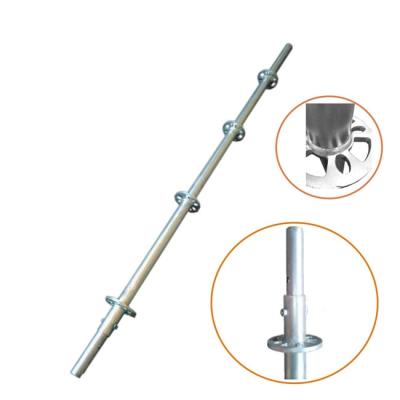 China Layher Scaffold Components HDG Q235 3m Certified Pin Lock Scaffolding System for sale