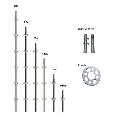 China Scaffolding Company Painted 48.3mm 2m Ringlock System Scaffolding For Contractors for sale