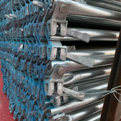China Scaffolding System Pin Lock Accessories 1800mm OD48.3 3mm Thick Steel Horizontal Brace with End Head for sale