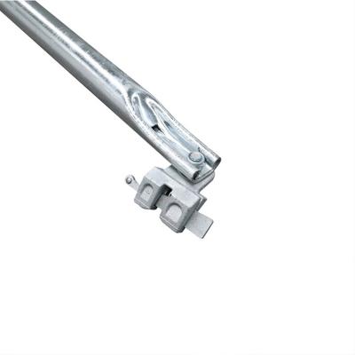 China Hot Dip Galvanized Diagonal Brace 1800x2000mm 48.3mm 2.5mm for Quick Locking Assembly for sale