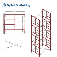 China Building Materials H Type Steel Rolling V Lock Powder Coated Mason Frame Scaffolding for sale