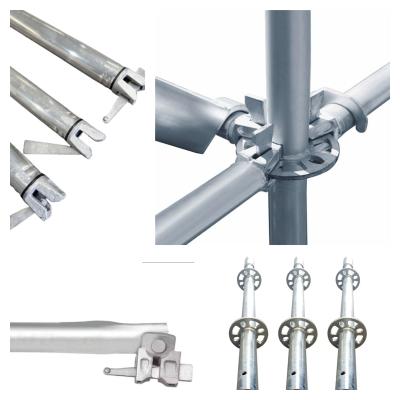 China Multidirectional 3M High Wedge Lock Galvanized Steel All Round Ring System Scaffolding for sale