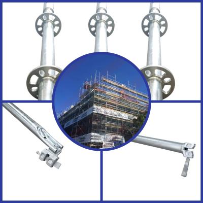 China Construction Materials Scaffold EN12811 Ringlock Set Vertical Standard Horizonal Ledger for sale