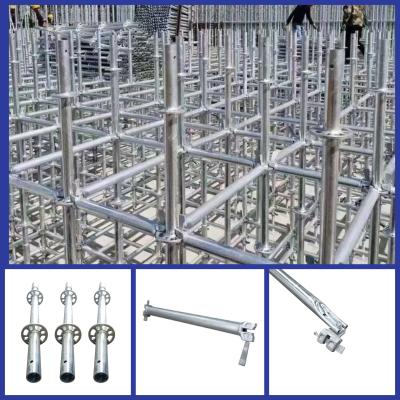 China Commercial Ringlock System Scaffolding Steel Q355 3.2MM Thickness Hot Dip Galvanized for sale