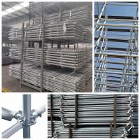 China Galvanized Ringlock Scaffolding for Facades Ledger Length 0.73m-3.07m Q235 Steel Rosette for sale
