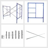 China Blue Metal Construction Materials High Flexibility Mason Step Frame Scaffolding Staging for Indoor/Outdoor Construction for sale
