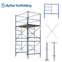 China Construction Scaffolding Materials Quality Powder Coated Galvanized H Step Frame for sale