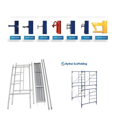 China Quick Full Set Vanguard Style Mason H Frame Ladder Scaffolding Access Platform for sale