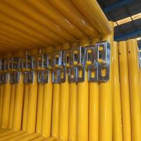 China Fixed Modular Scaffolding American Style Powder Coated Mason Frame with Base Jack for sale
