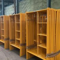 China Fixed Modular Scaffolding American Style Powder Coated Mason Frame with Base Jack for sale