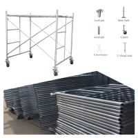China Industrial Building Tools Hot Dip Galvanized Movable H Frame Metal Scaffolding Parts for sale