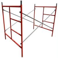 China Q355 Steel Powder Coated Orange Step Frame Scaffolding for Industrial Applications for sale