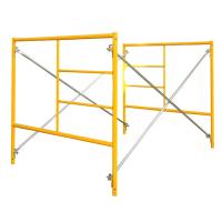 China Versatile Blue Q235 Steel Mason Frame Scaffolding with Pre-Galvanized Coating Lightweight Design for sale