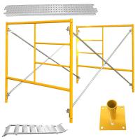 China Versatile Blue Q235 Steel Mason Frame Scaffolding with Pre-Galvanized Coating Lightweight Design for sale
